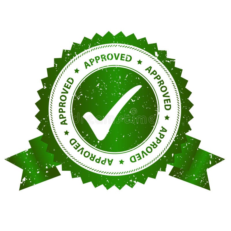Approved stamp stock illustration. Illustration of business - 85734658