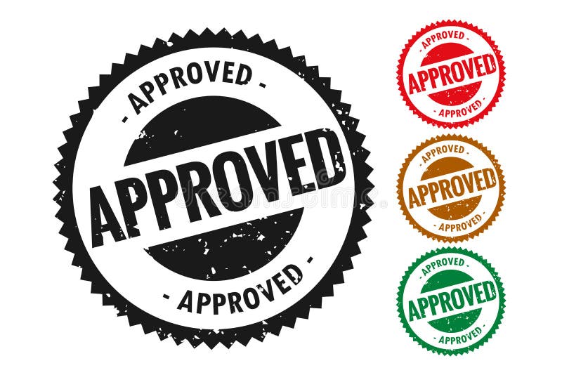 Approved and Tested Stamp Set Stock Vector - Illustration of symbol ...