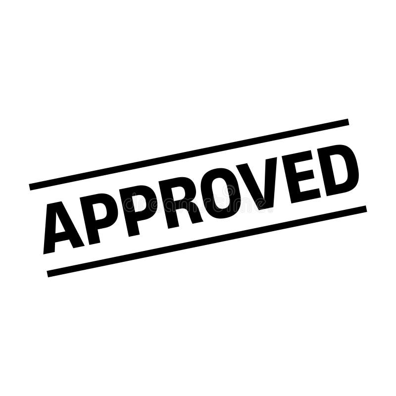Approved Stamp. Approved Square Sign Stock Illustration - Illustration ...