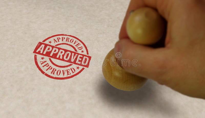 Approved Stamp and Stamping Stock Photo - Image of approved, grunge ...