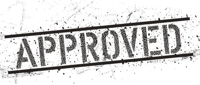 Approved Stamp Vector stock vector. Illustration of rubber - 266765937