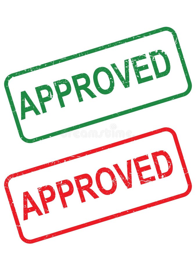 Approved stamps stock vector. Illustration of border - 81014379