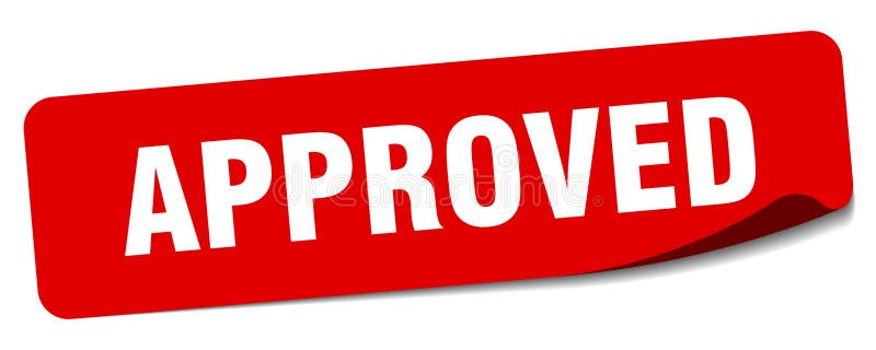 Approved Sticker. Approved Label Stock Vector - Illustration of ...