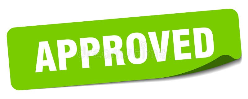 Approved Sticker. Approved Label Stock Vector - Illustration of ...
