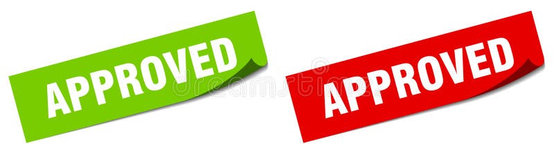 Approved Sticker. Approved Square Sign Stock Vector - Illustration of ...