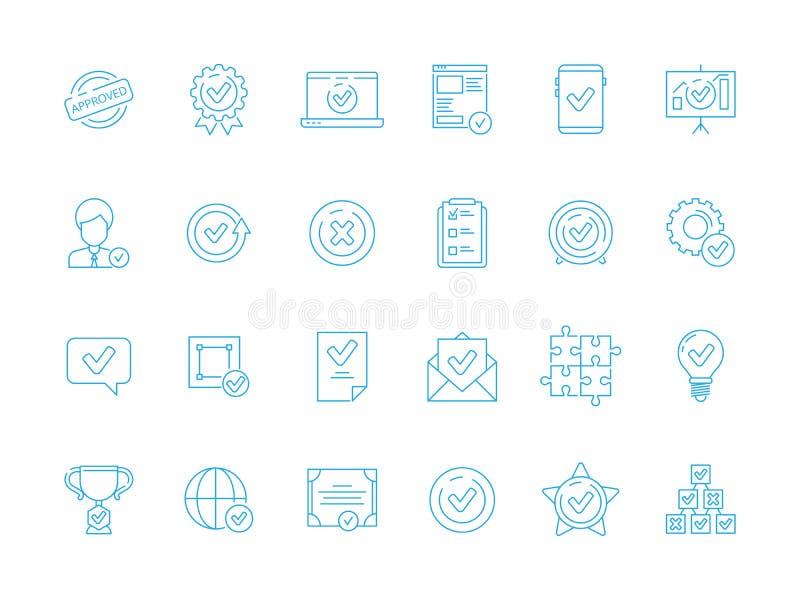 Approved Symbols. Office Customer Signs Checked Inspection Quality ...