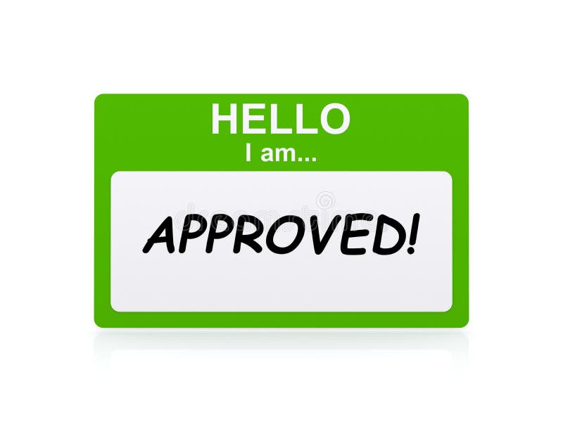 Approved stock illustration. Illustration of business - 99665448