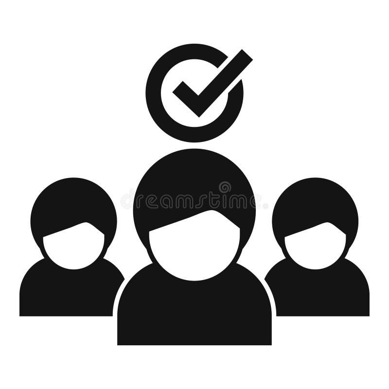 Approved Teamwork Icon Simple Vector. Customer Data Stock Vector ...