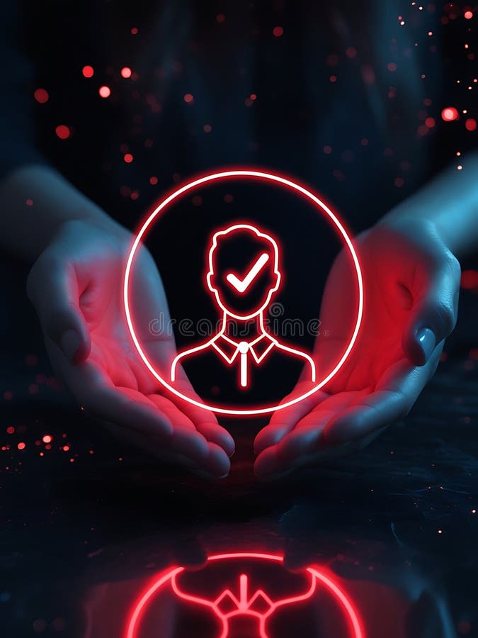 Approved User Profile with Checkmark Symbol Representing Account ...