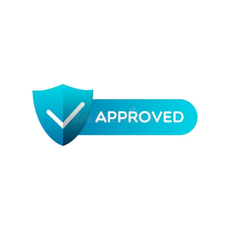 Approved Vector Stamp with Shield Stock Vector - Illustration of ...