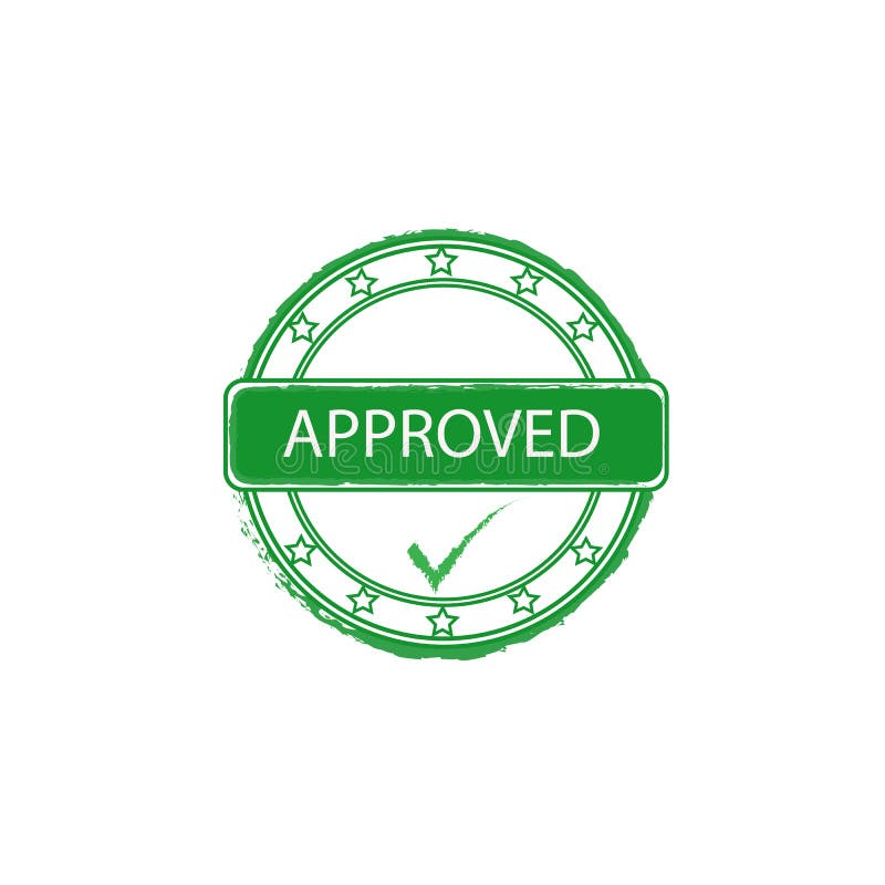 Approved vector stamp stock vector. Illustration of access - 80006650