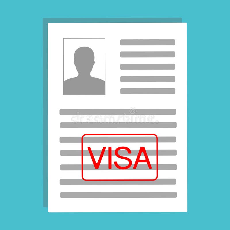 Approved Visa Form, Passports, Tickets, Map, Pen and Pencil. Travel ...