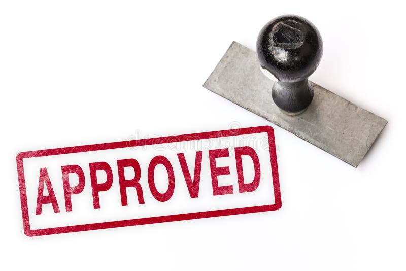 Approved word stamp. stock image. Image of official, space - 77198941