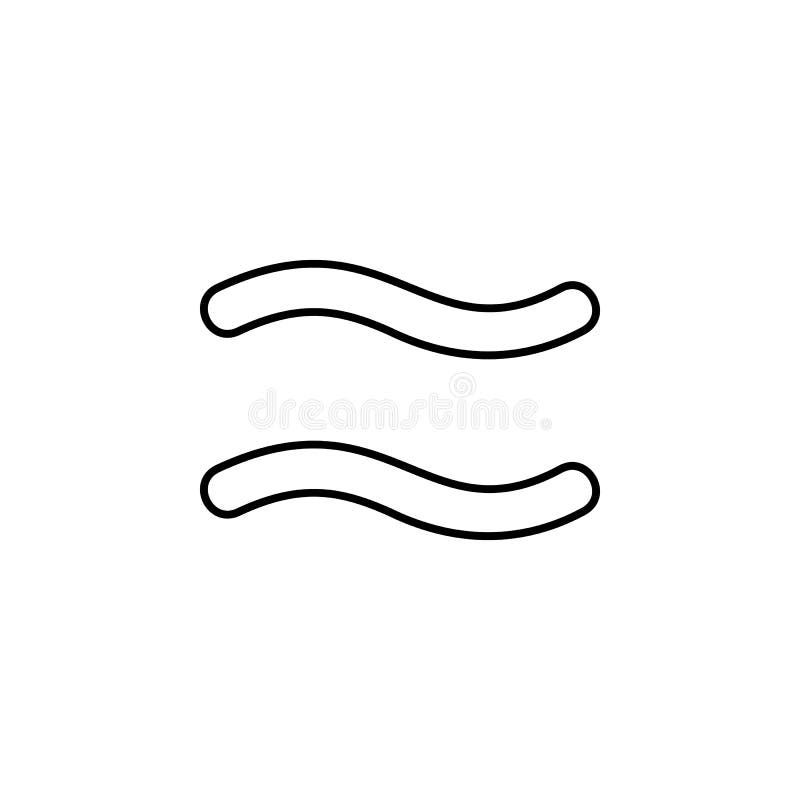 The Approximate Sign is Icon in Neon Style. One of Web Collection Icon ...