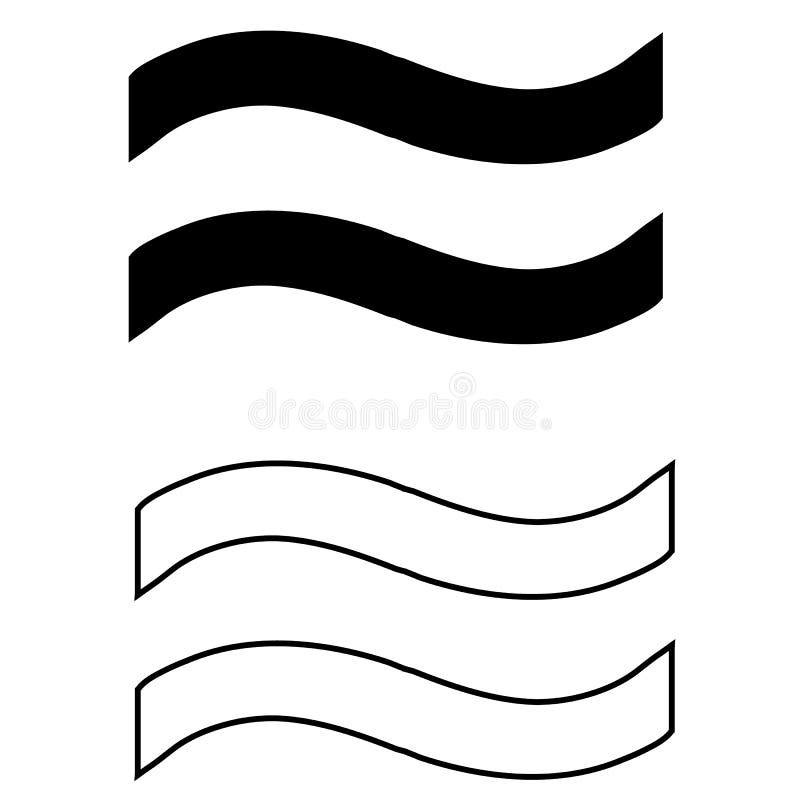 Approximately Equal Symbol Icon of 3 Types Color, Black and White ...