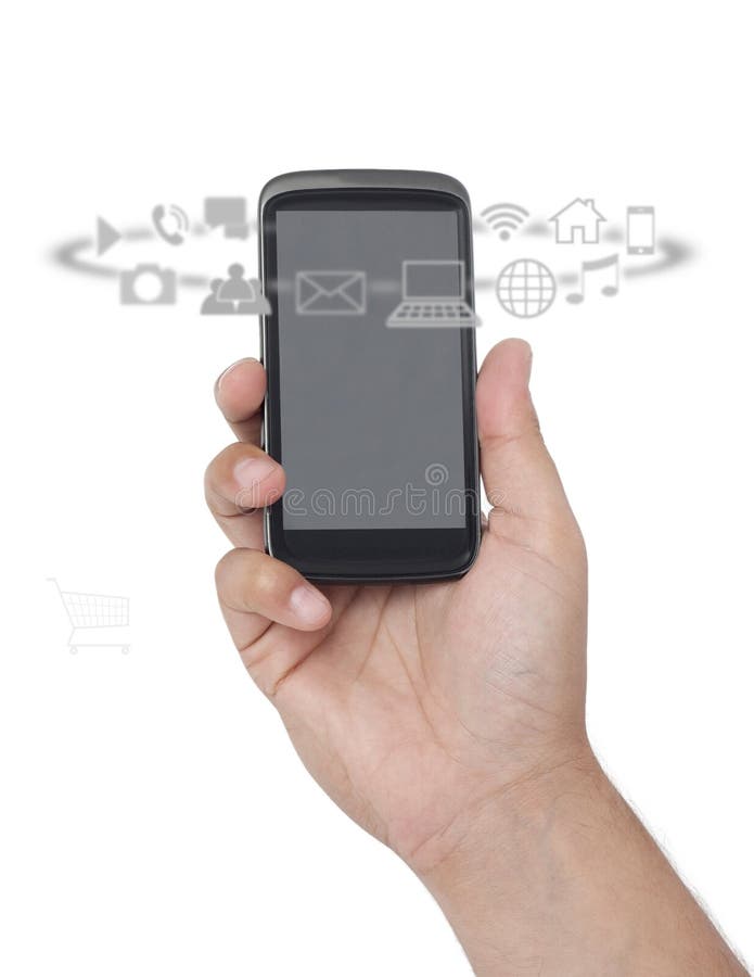 Apps Around the Smart Phone Stock Image - Image of elegance ...