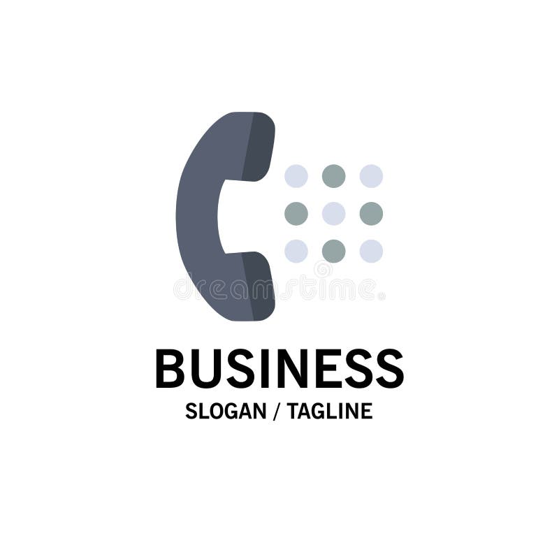 Apps, Call, Dial, Phone Business Logo Template. Flat Color Stock Vector ...