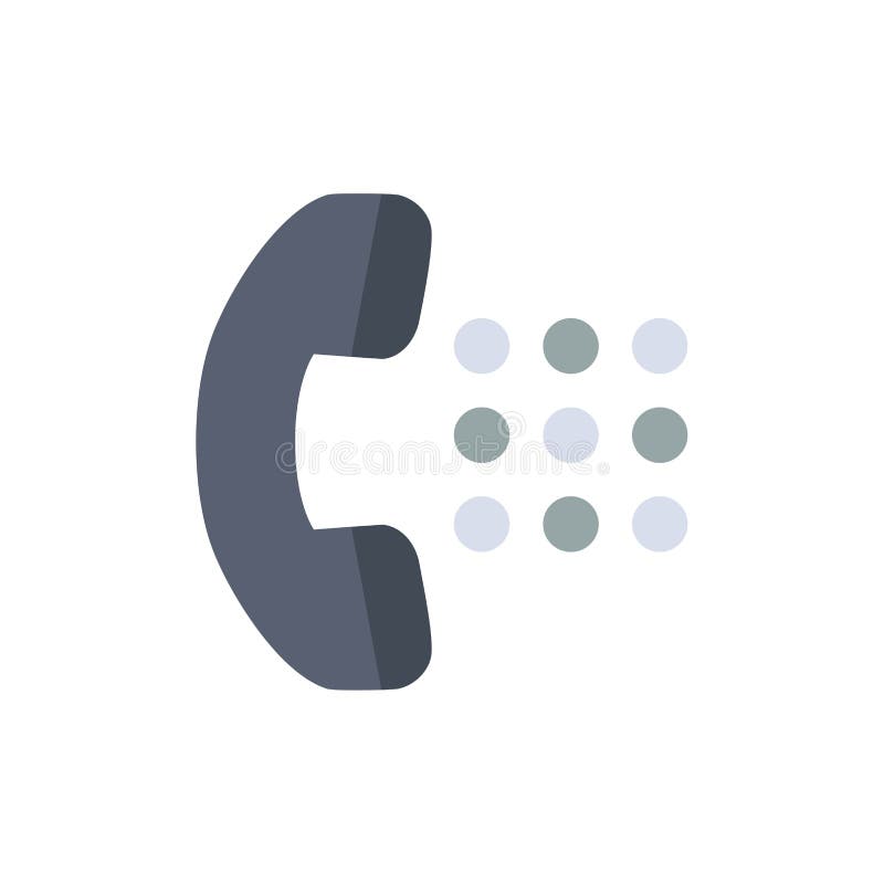 Apps, Call, Dial, Phone Flat Color Icon. Vector Icon Banner Template ...