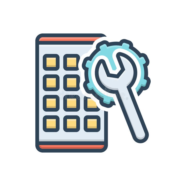 Color Illustration Icon for Apps Develop, App and Programming Stock ...