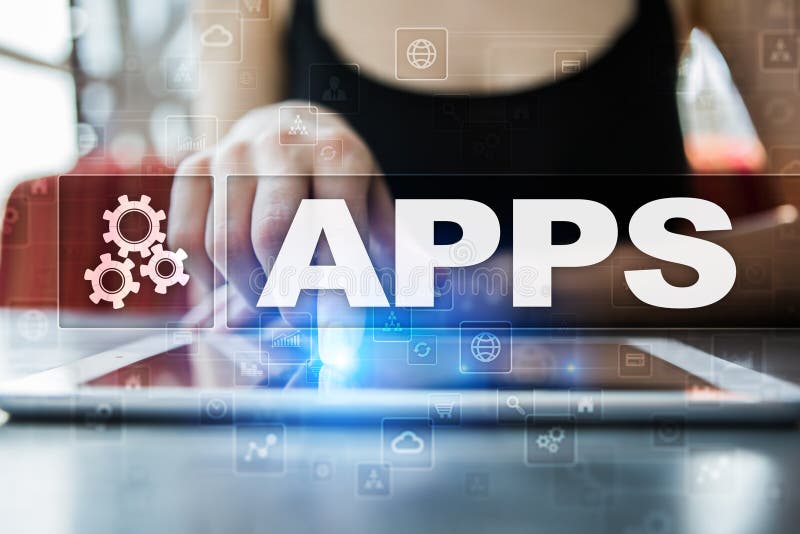Apps Development Concept. Business and Internet Technology Stock Photo ...