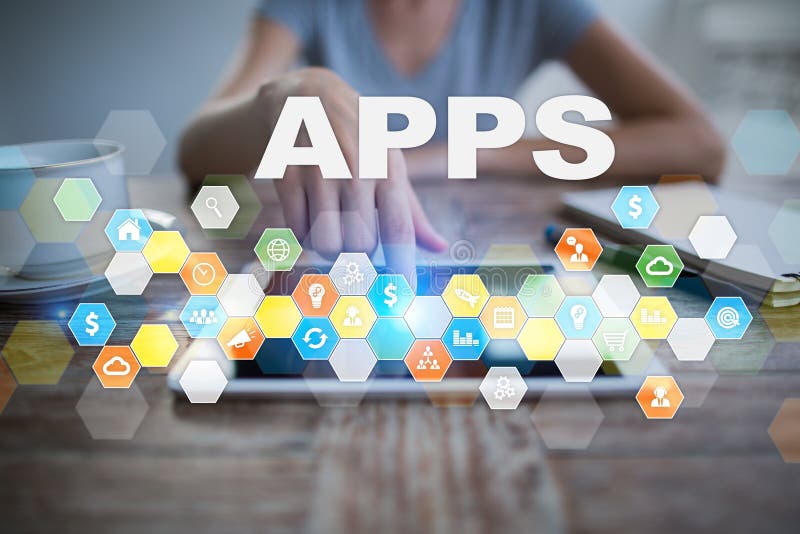 Apps Development Concept. Business and Internet Technology Concept ...