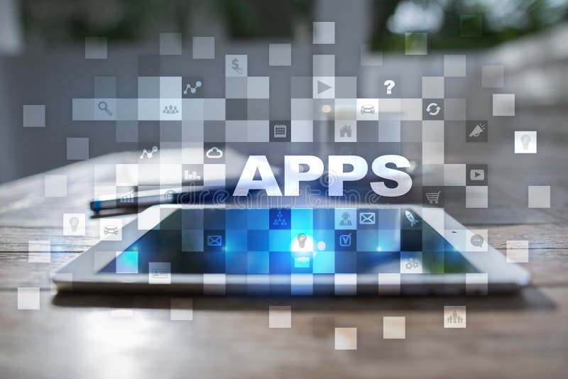 Apps Development Concept. Business and Internet Technology. Stock ...