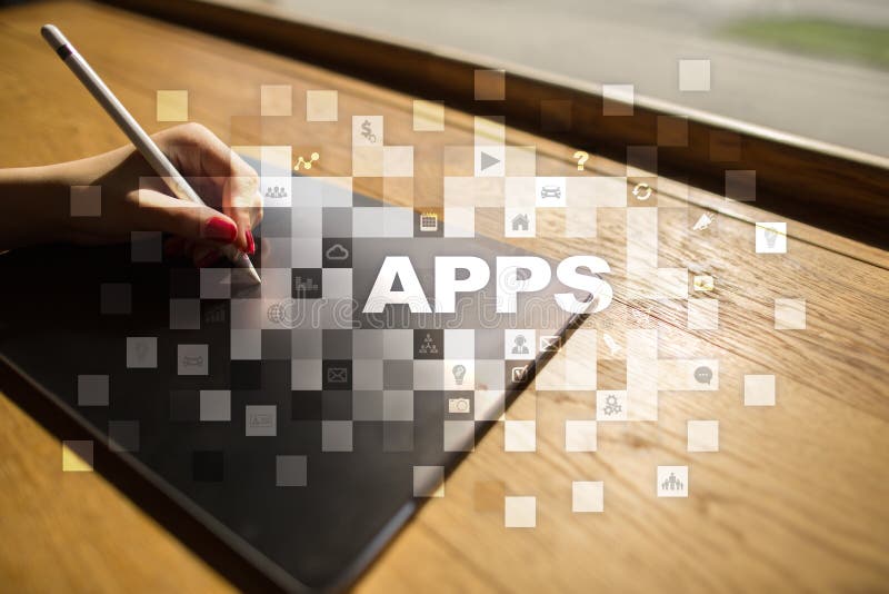 Apps Development Concept. Business and Internet Technology. Stock ...