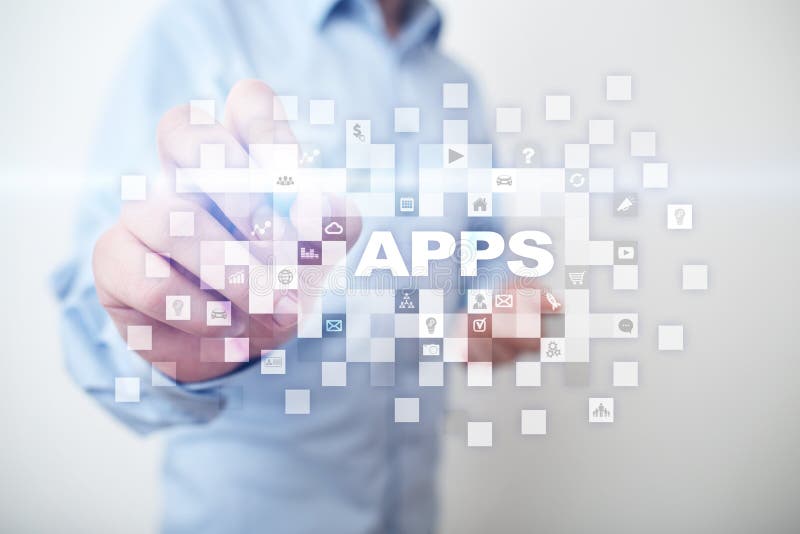 Apps Development Concept. Business and Internet Technology Concept ...