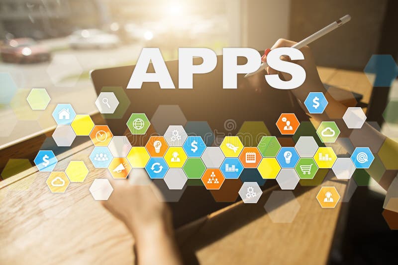 Apps Development Concept. Business and Internet Technology Concept ...