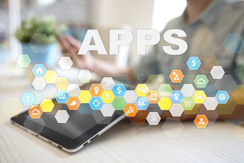 Apps Development Concept. Business and Internet Technology Concept ...