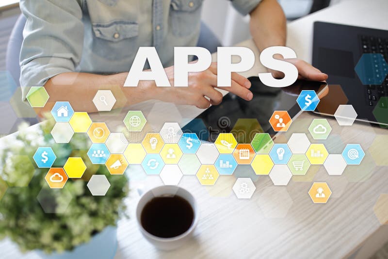 Apps Development Concept. Business and Internet Technology Concept ...