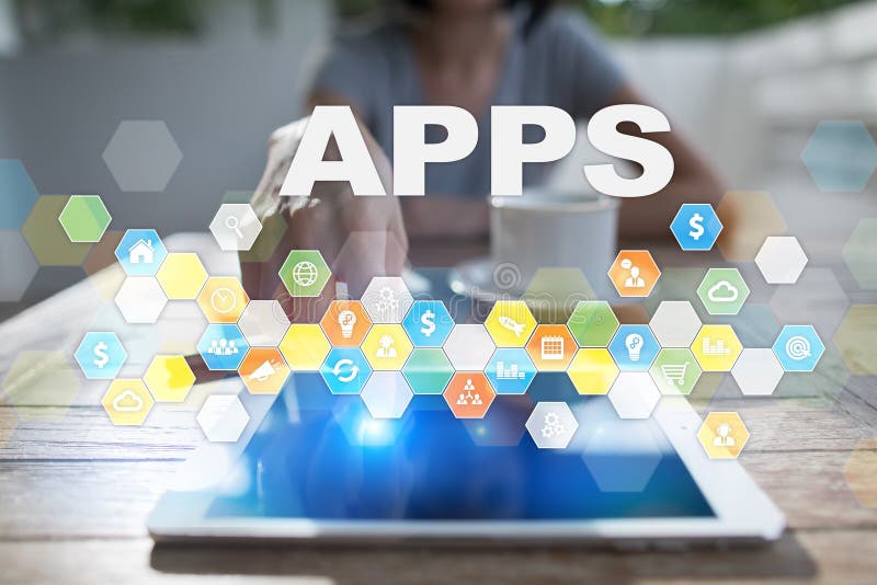 Apps Development Concept. Business and Internet Technology Concept ...