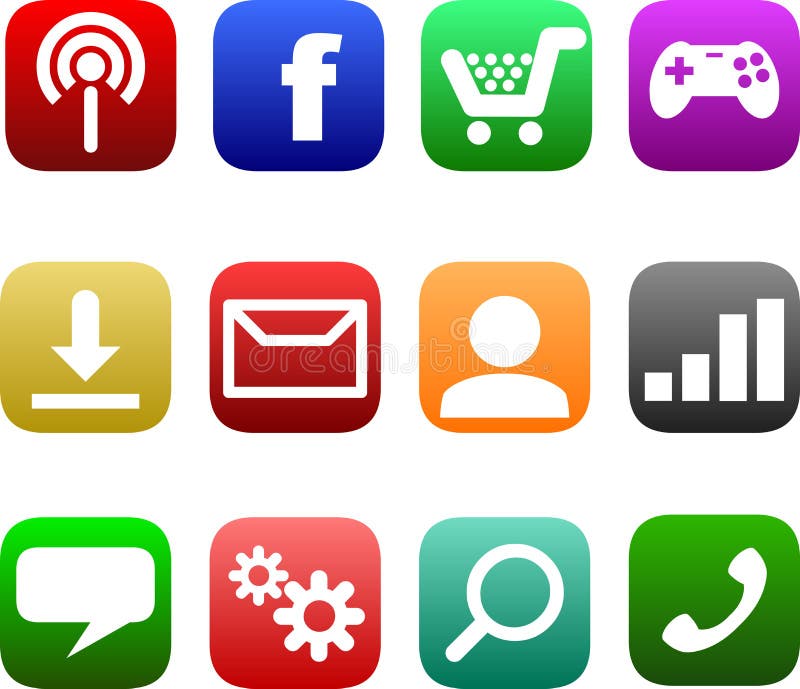 Apps icon templates stock vector. Illustration of icon - 39744151