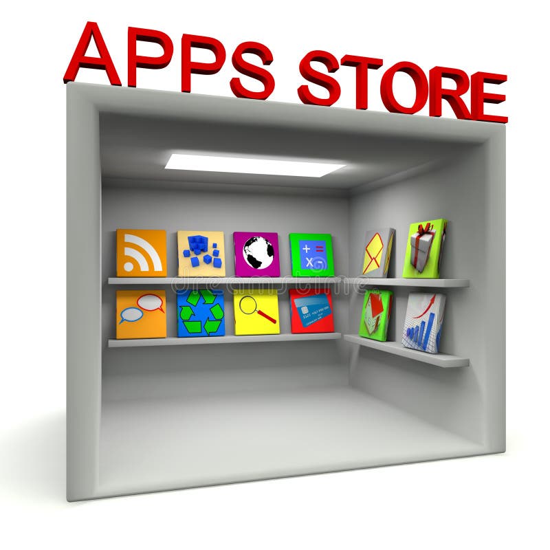 Google Play App Store Icons Editorial Stock Photo - Illustration of ...