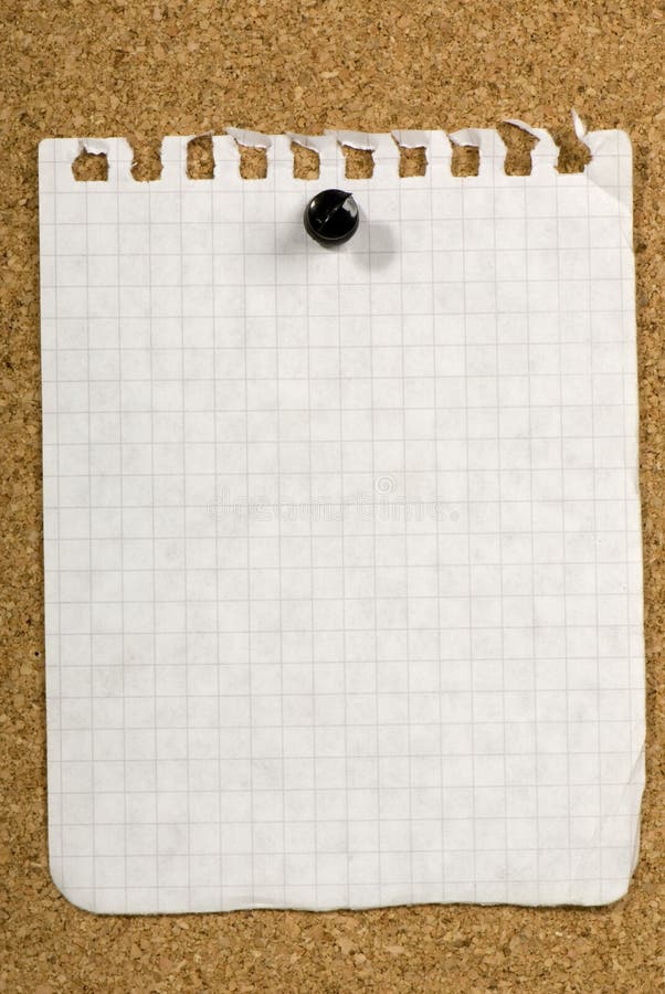 Appunto in bianco immagine stock. Immagine di macchiato - 10293405