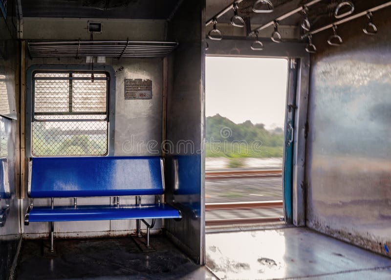 Empty Train Couch Diva Central Railway District Thane Maharashtra ...
