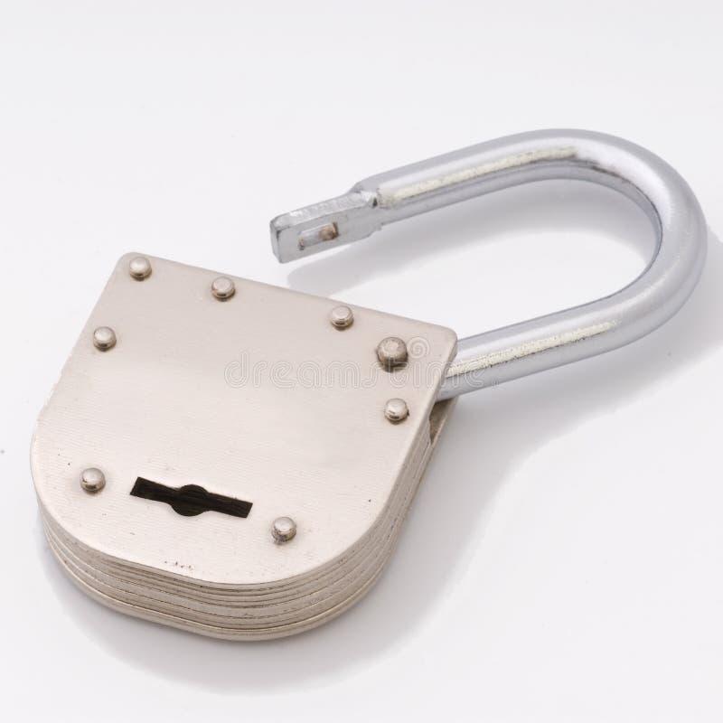Vecchio Lucchetto Con Chiave Immagine Stock - Immagine di giù, tasto ...