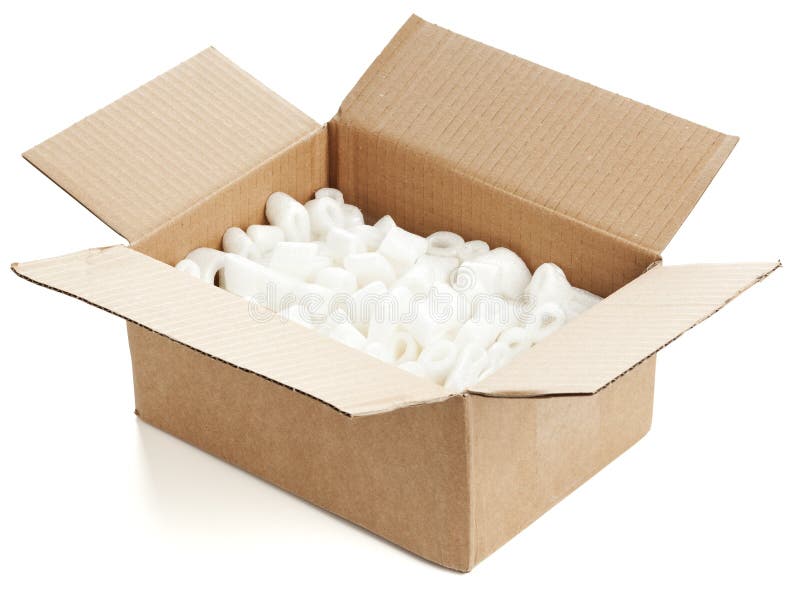 Apra Il Pacchetto Riempito Di Chip Di Plastica Fotografia Stock ...