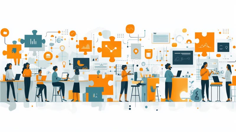 Aprendizaje Continuo Y Desarrollo Profesional Stock de ilustración ...