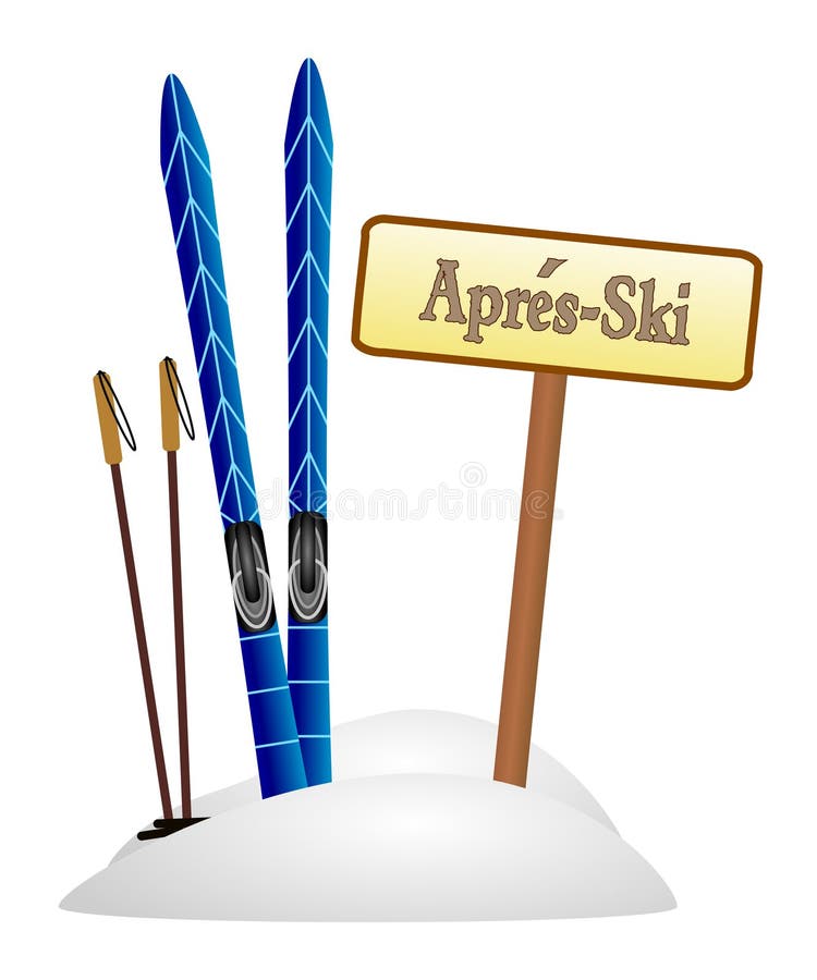 Apres ski party stock illustration. Image of icon, relax - 37081991