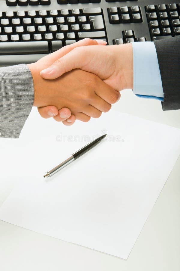Apretón de manos foto de archivo. Imagen de saludo, gesto - 2964968