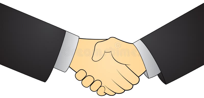 Apretón de manos del trato ilustración del vector. Ilustración de ...