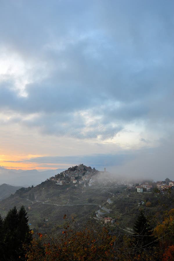 Apricale stock image. Image of paese, italia, liguria - 89386841