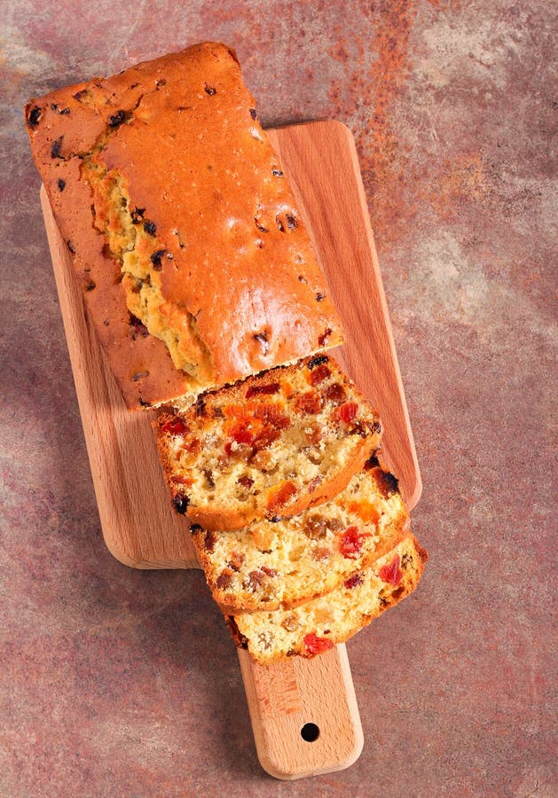 Apricot, Cherry and Raisin Cake Stock Image - Image of space, bake ...