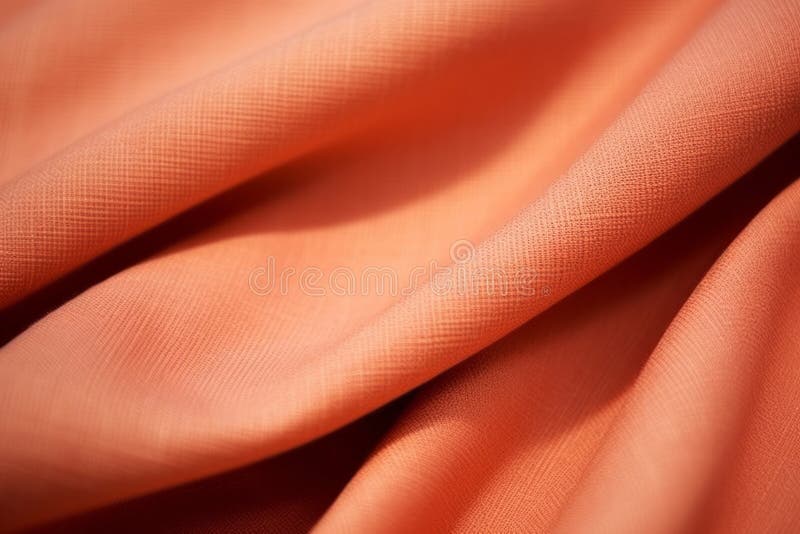 Apricot Colour Silk Satin Wave Drapery Abstract Background Stock ...