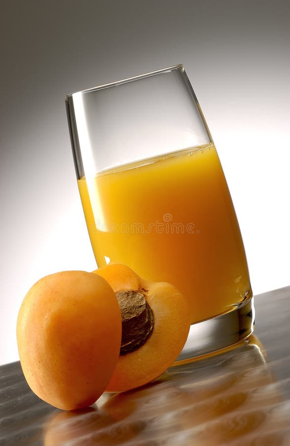 Apricot juice stock image. Image of beverage, long, cellophane - 14784093