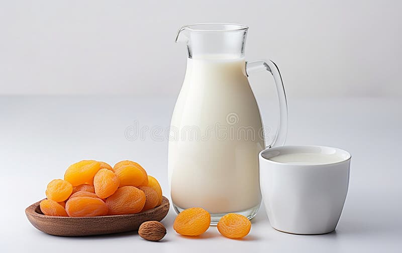 Apricot Milk Transparent Backdrop Stock Illustration - Illustration of ...