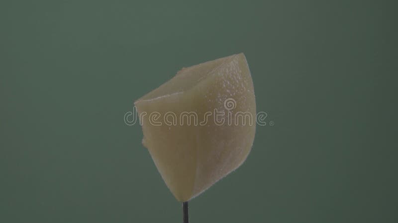 Apricot Rotating with Loop on Blue Screen for Chroma Key Stock Video ...