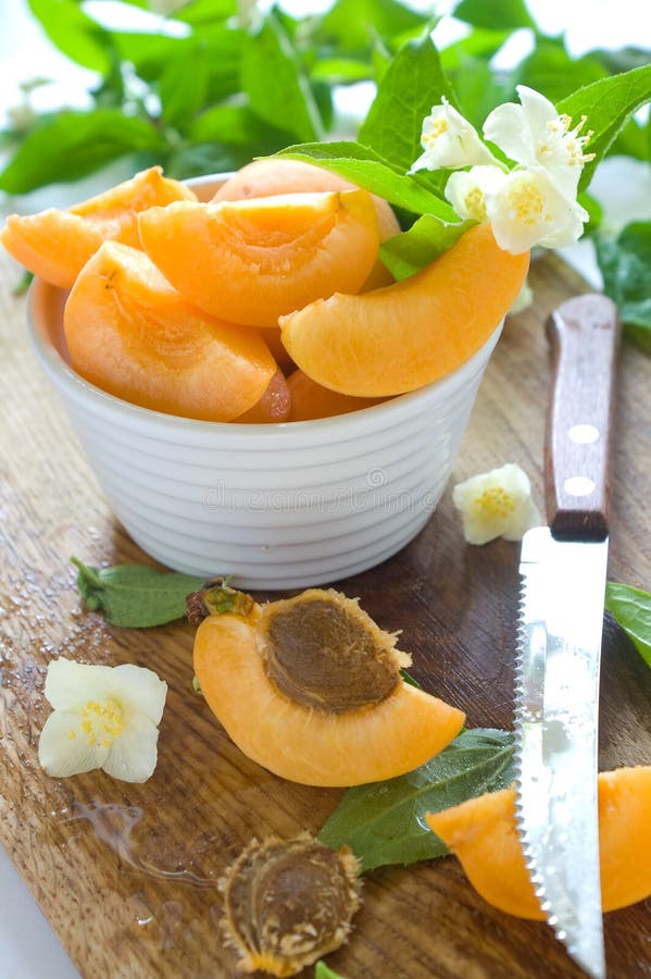 Apricot stock image. Image of eating, kitchen, leaf, natural - 25698139