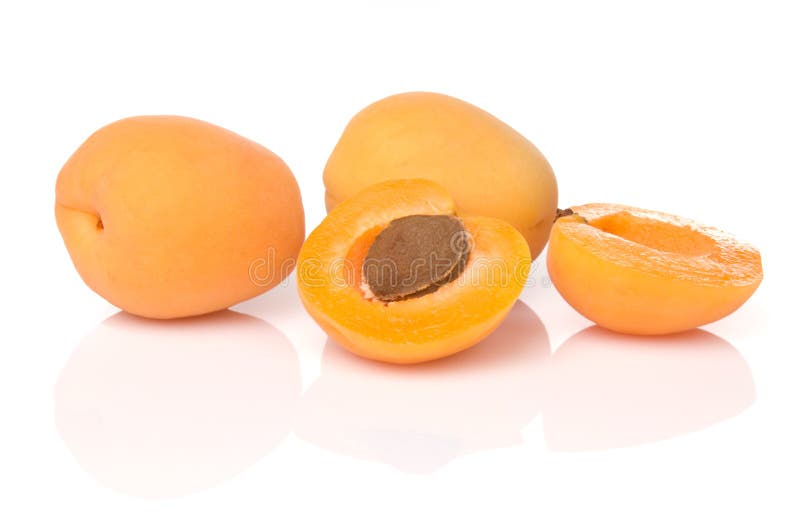 Apricots with One Sliced stock image. Image of nutritious - 9910433